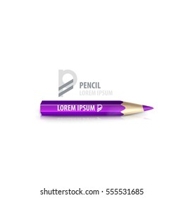 Vector Pencil Premium Ad Product Template Stock Vector (Royalty Free ...