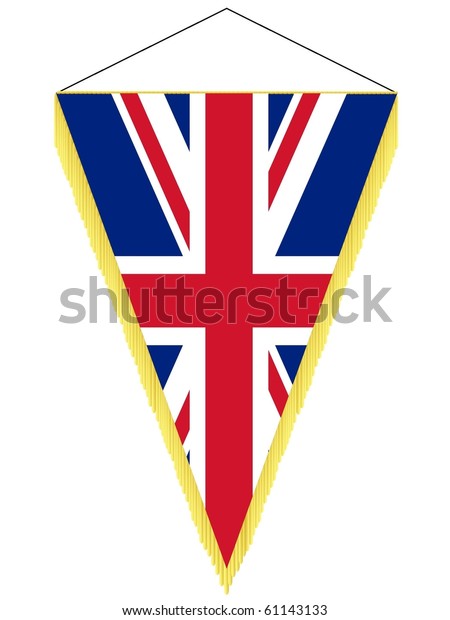 Vector Pennant National Flag Britain Stock Vector (Royalty Free ...