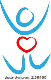 Vector People Heart Icon Stock Vector (Royalty Free) 213887683 ...