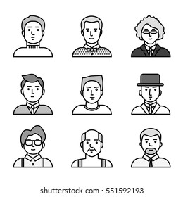 Similar Images, Stock Photos & Vectors of Sketch people icons. Men hand ...