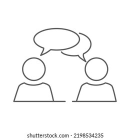 1,360 2 people talking logo Stock Illustrations, Images & Vectors ...