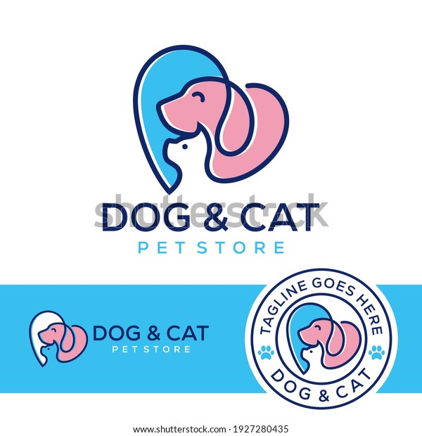 Vector Pet Shop Logo Design Template Stock Vector (Royalty Free ...