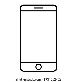 Vector Phone Outline Icon Design Stock Vector (Royalty Free) 1934352422 ...
