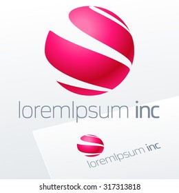 Vector Pink Sign Logo Cosmetics Fashion Stock Vector (Royalty Free ...