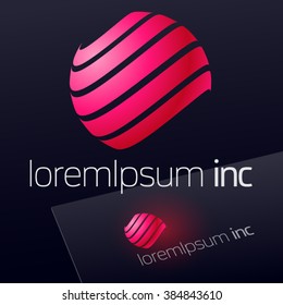 Vector Pink Sign Logo Cosmetics Fashion Stock Vector (Royalty Free ...