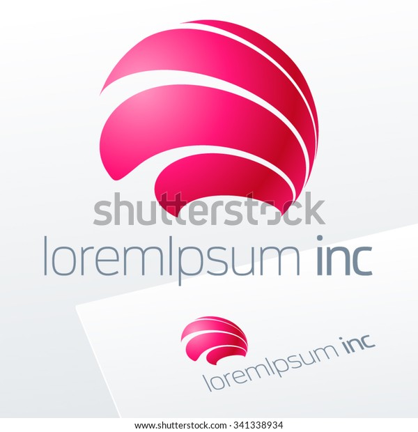 Vector Pink Sign Logo Cosmetics Fashion Stock Vector (Royalty Free ...