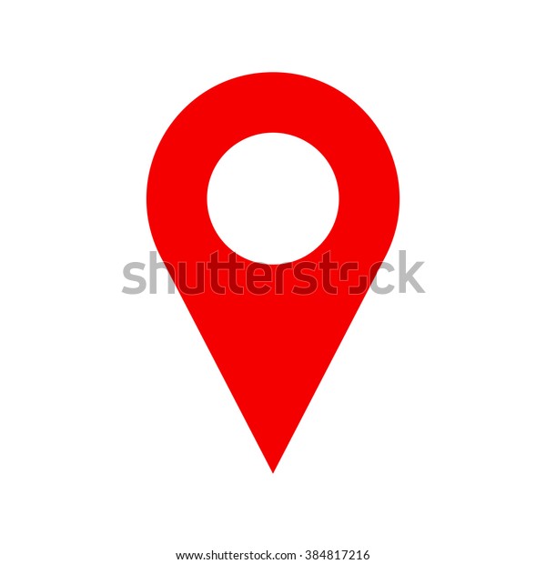 Vector Pinpoint Icon Isolated On White Stock Vector (Royalty Free ...