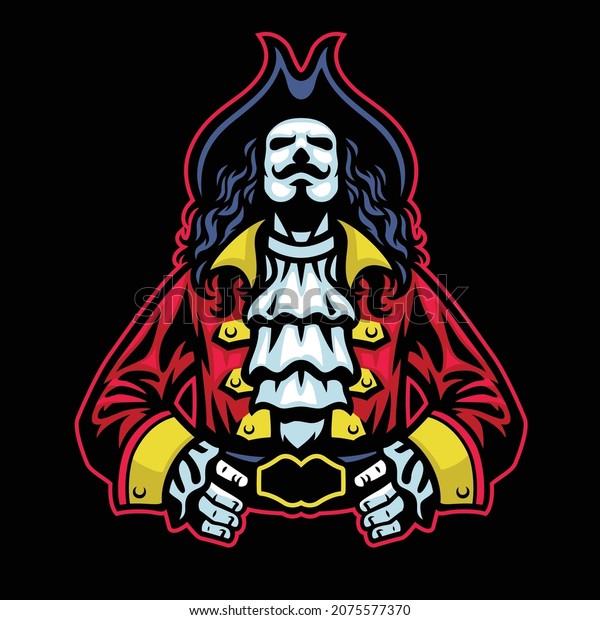 Vector Pirate Captain Mascot Logo Stock Vector (Royalty Free ...