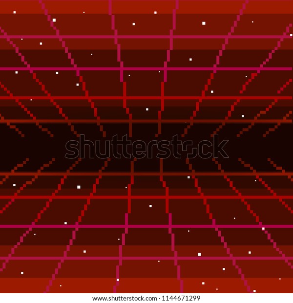 Vector Pixel Art 80s Retro Scifi Stock Vector (Royalty Free) 1144671299 ...