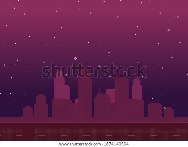 Vector Pixel Art 80s Retro Wave Stock Vector (Royalty Free) 1874140504 ...