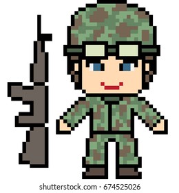 180 Pixel art man with gun 이미지, 스톡 사진 및 벡터 | Shutterstock