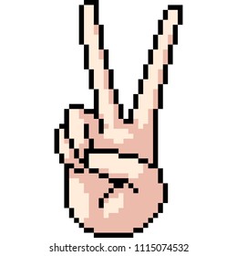 Vector Pixel Art Cheer Isolated Cartoon: vector de stock (libre de ...