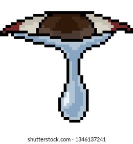 Vektor Stok Vector Pixel Art Eye Tear Isolated (Tanpa Royalti ...
