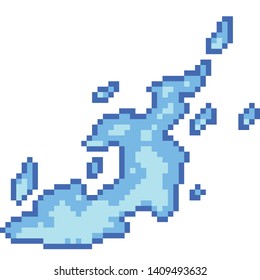 Vektor Stok Bluebird Pixel Art Character Isolated On (Tanpa Royalti ...