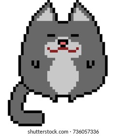 Illustration Pixel Art Ghost Pixel Style Stock Vector (Royalty Free ...