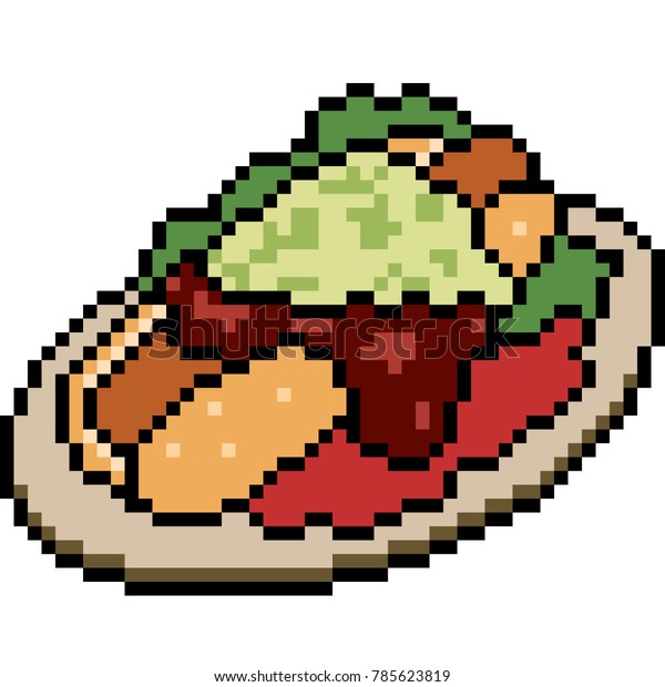 Vector Pixel Art Hot Dog Food Stock Vector (Royalty Free) 785623819 ...
