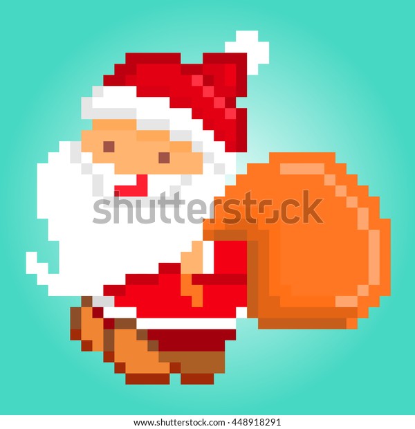 Vector Pixel Art Illustration Happy Smiling Stock Vector (Royalty Free ...