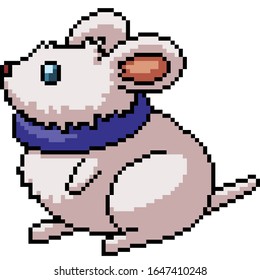 Vector Pixel Art Isolated Fat Mouse Stock Vector (Royalty Free) 1647410248