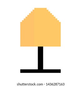 Vector Pixel Art Lamp Isolated Cartoon Stock Vector (Royalty Free ...