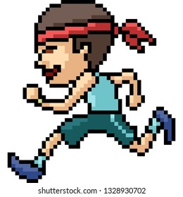 Pixel Man Running Images, Stock Photos & Vectors | Shutterstock