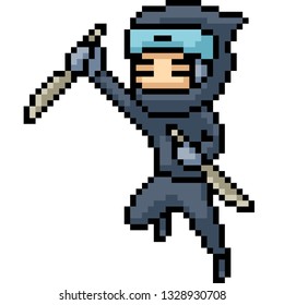 Pixel art ninja Stock Illustrations, Images & Vectors | Shutterstock