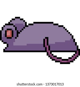 Vector Pixel Art Rat Isolated Cartoon Stock Vector (Royalty Free ...