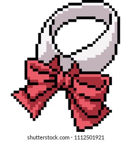 Vector Pixel Art Ribbon Collar Isolated Stock Vector (Royalty Free ...