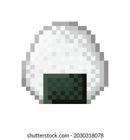 Vector Pixel Art Rice Ball Cartoon Stock Vector (Royalty Free ...