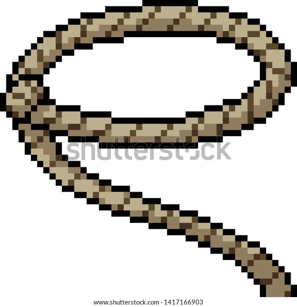 Vector Pixel Art Rope Isolated Cartoon : image vectorielle de stock ...