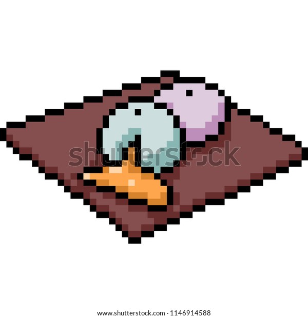 Vector Pixel Art Salapao Snack Isolated Stock Vector (Royalty Free ...