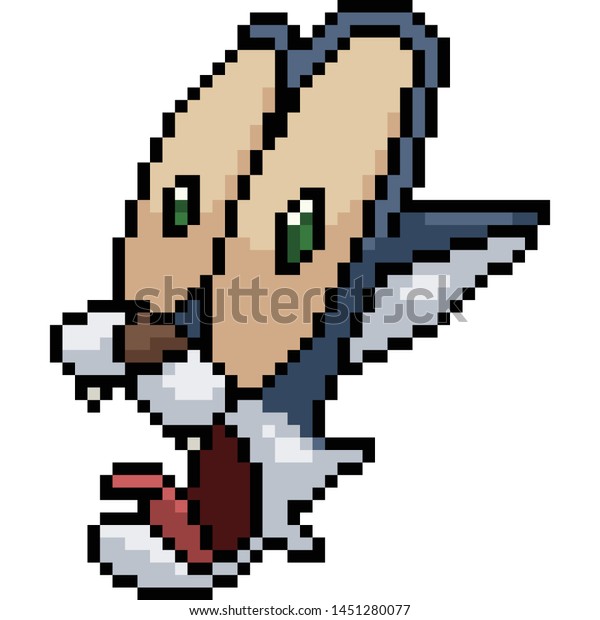 Vector Pixel Art Shock Face Isolated Stock Vector (Royalty Free ...