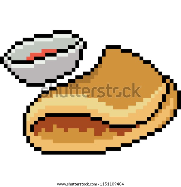 Vector Pixel Art Snack Set Isolated: vector de stock (libre de regalías ...