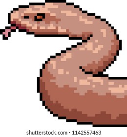 Vector Pixel Art Snake Isolated Cartoon 库存矢量图（免版税）1142557463 | Shutterstock