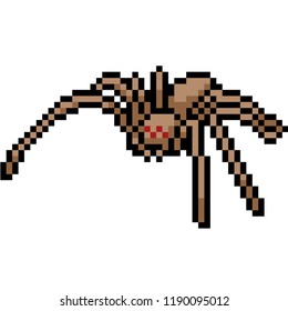 Vector Pixel Art Spider Isolated Cartoon 库存矢量图（免版税）1190095012 ...