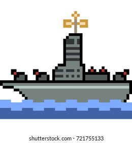 Vektor Stok Vector Pixel Art Watchtower Isolated Cartoon (Tanpa Royalti ...