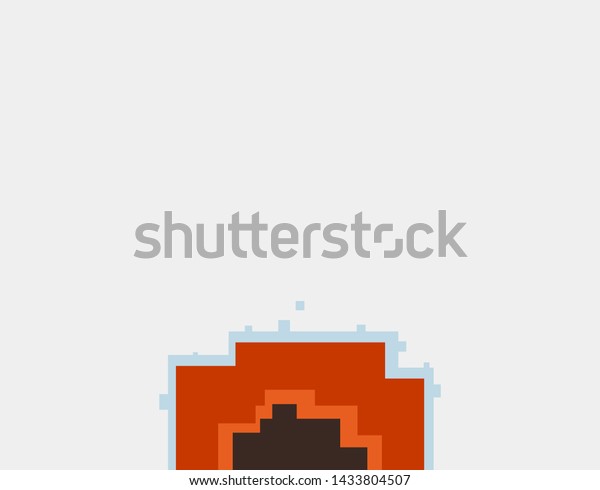 Vector Pixel Poppy Flower Remembrance Day Stock Vector (Royalty Free ...
