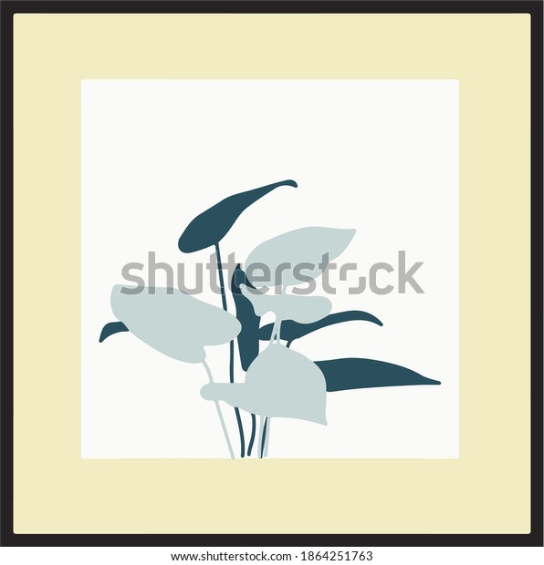 Vector Plant Design Wallpaper Coverlayout Stock Vector (Royalty Free ...