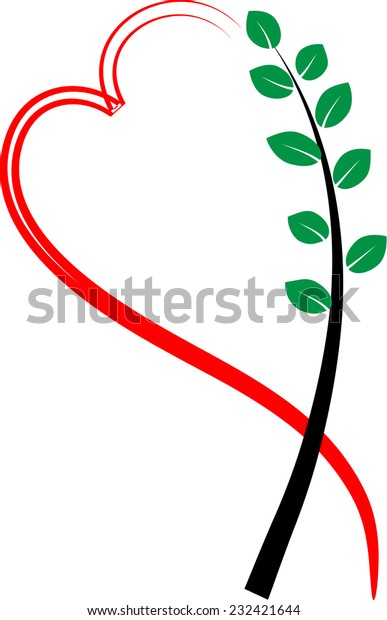 Vector Plant Heart Icon Stock Vector (Royalty Free) 232421644 ...