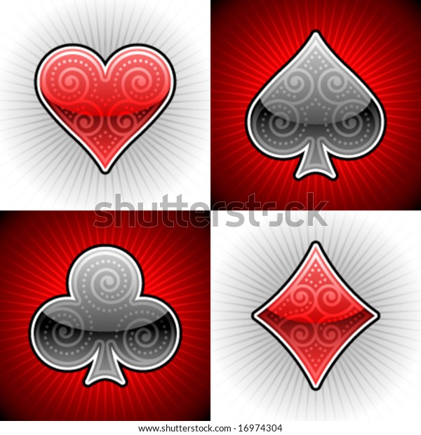 Vector Poker Card Symbols Stock Vector (Royalty Free) 16974304