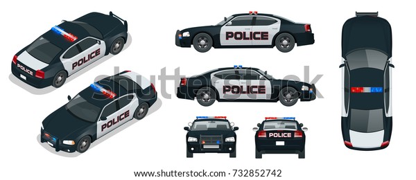 1,674 Police Car Isometric Stock Vectors, Images & Vector Art ...