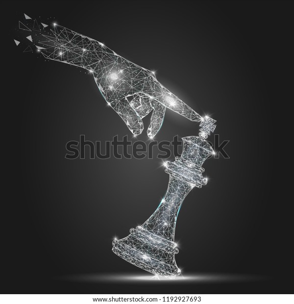 Vector Polygonal Art Style Human Hand: เวกเตอร์สต็อก (ปลอดค่าลิขสิทธิ์ ...