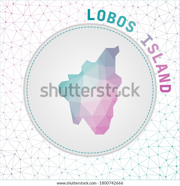 Vector Polygonal Lobos Island Map Map Stock Vector (Royalty Free ...