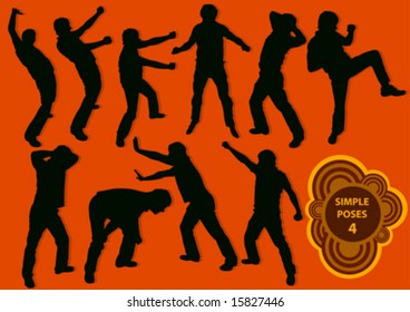 Vector Poses 2 Stock Vector (Royalty Free) 15827446 | Shutterstock