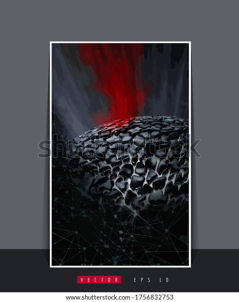 Vector Poster Background 3d Illustration Abstract Stock Vector (Royalty ...