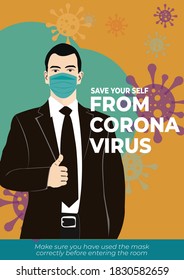 Vector Poster Infographic Office Employee Stock Vector (Royalty Free ...
