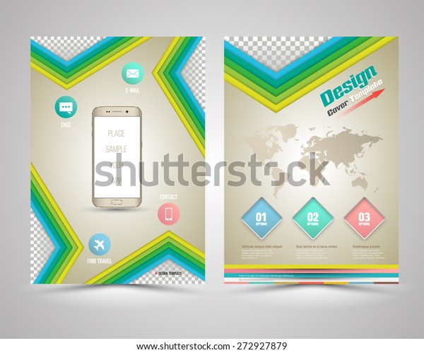 Vector Poster Template Smartphone Vector Illustration Stock Vector ...