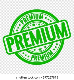 Vector Premium Stamp Isolated On Transparent Stock Vector (Royalty Free ...