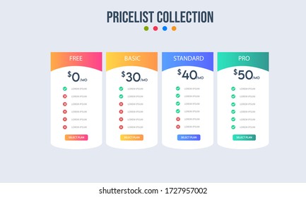 16,368 Price list design template Images, Stock Photos & Vectors ...