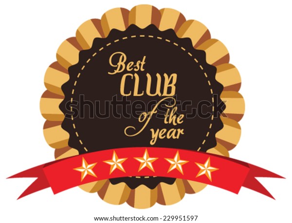 Vector Promo Label Best Year Award Stock Vector (Royalty Free ...