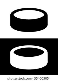 Vector Puck Graphic Set Black Reverse Stock Vector (Royalty Free ...